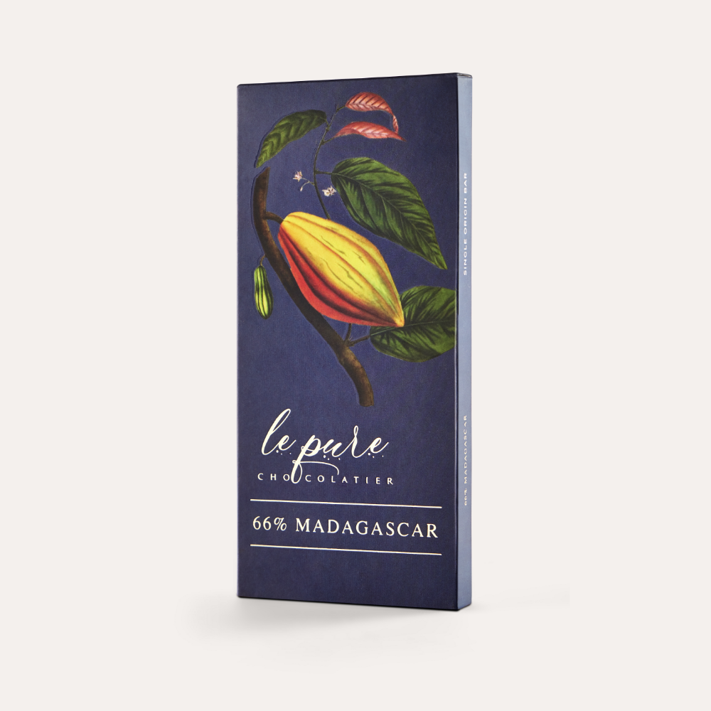 66% Madagascar Dark Chocolate Bar | LePure